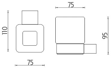 Nimco Držák na kartáčky KIBO - Ki 14058C-26