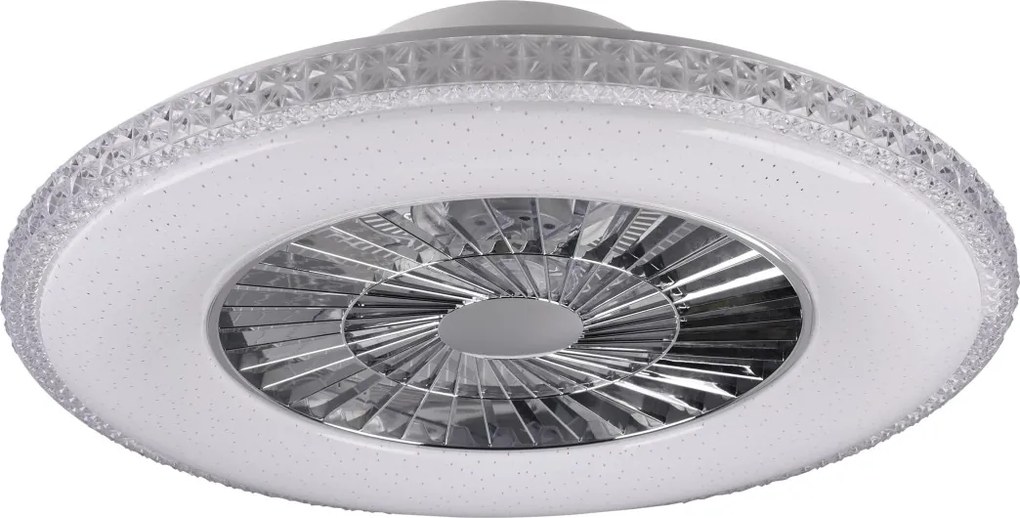 Reality Stropní LED svítidlo Harstad s ventilátorem pr. 60 cm