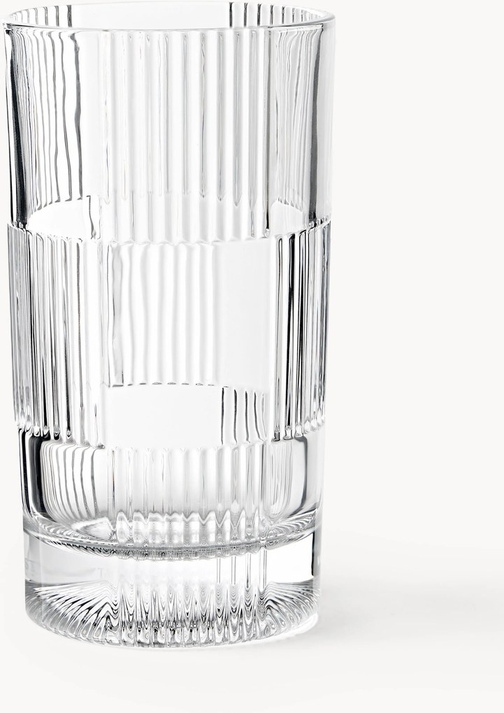 Sada sklenic's reliéfním vzorem Bicchi, 4 díly