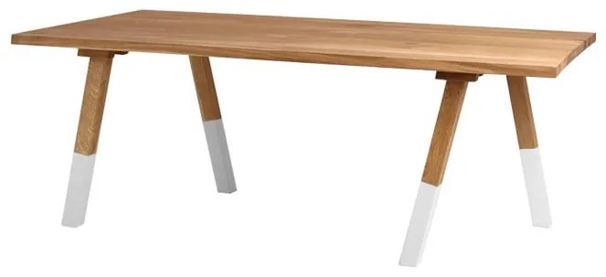 Jídelní stůl v dekoru dubového dřeva Custom Form Wolker, délka 200 cm