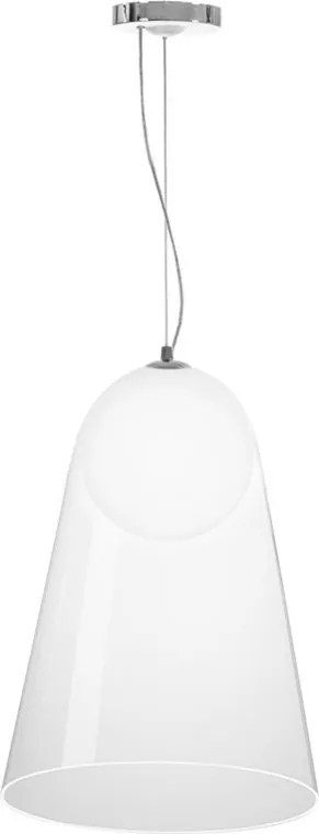 Toolight - závěsná skleněná lampa G9 25W APP1029-1CP, stříbrná, OSW-09485