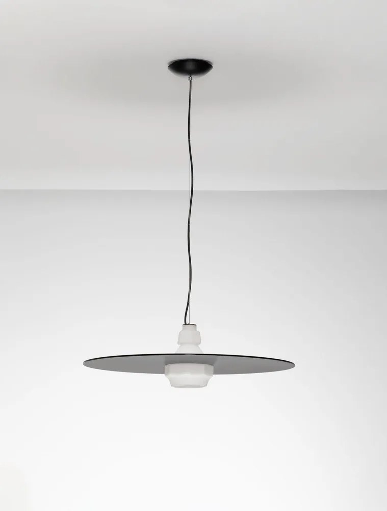 Matně černé ocelové závěsné svítidlo ø 60 cm Lora – Nova Luce