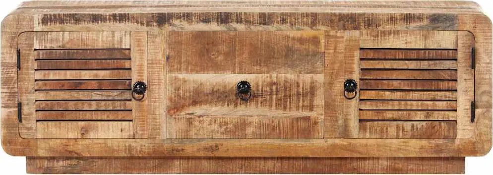 TV stolek 120 x 30 x 40 cm hrubé mangovníkové dřevo 320460