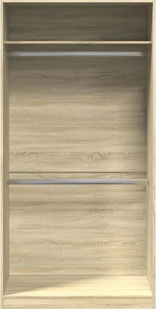 Šatní skříň dub sonoma 100 x 50 x 200 cm dřevotříska 3307803
