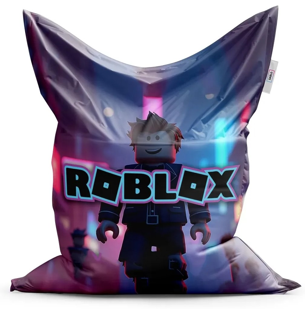 Sablio Sedací vak ROBLOX Neonové město - 200x140 cm