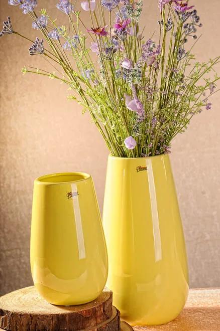 Paramit Erna váza žlutá 30 cm | BIANO