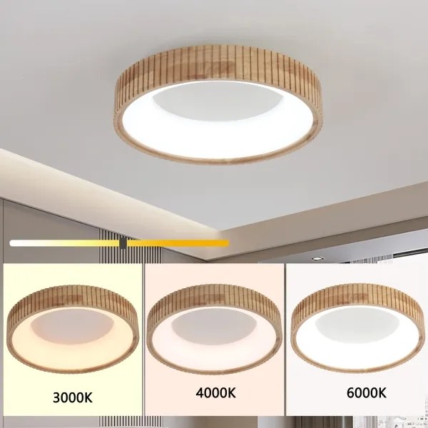 Brilagi - LED Stropní svítidlo FALCON WOOD MODERN LED/30W/230V pr. 45 cm dřevo
