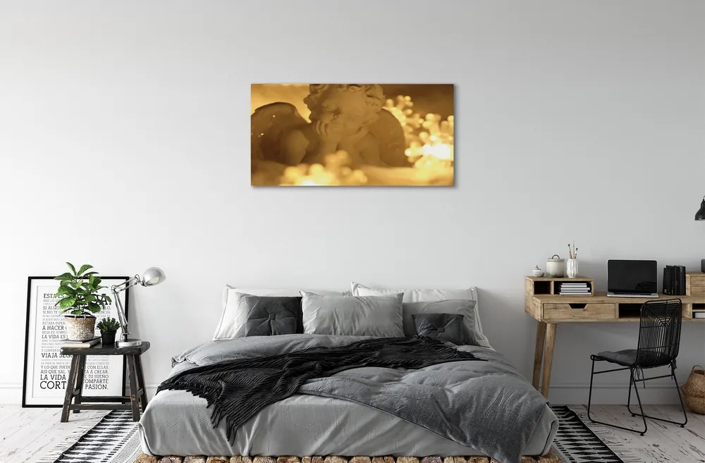 Obrazy na plátně Ležící anděl světla 140x70 cm