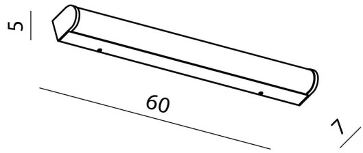 LED nástěnné svítidlo Petra 60 4000 chrom