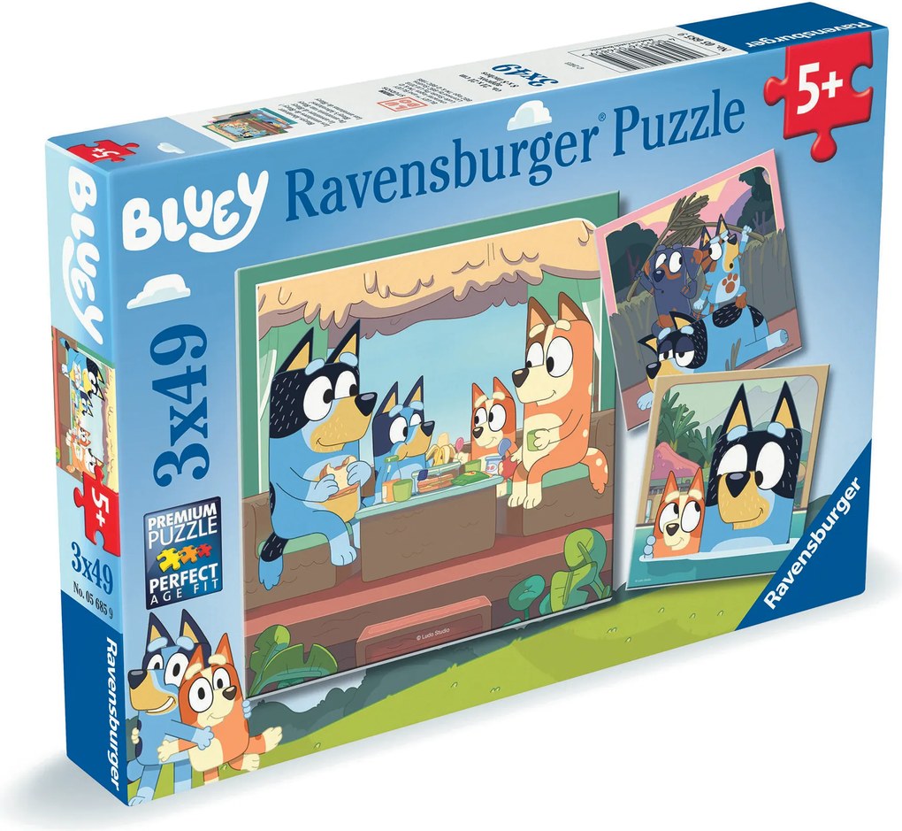Ravensburger 056859 bluey 3 × 49 dílků