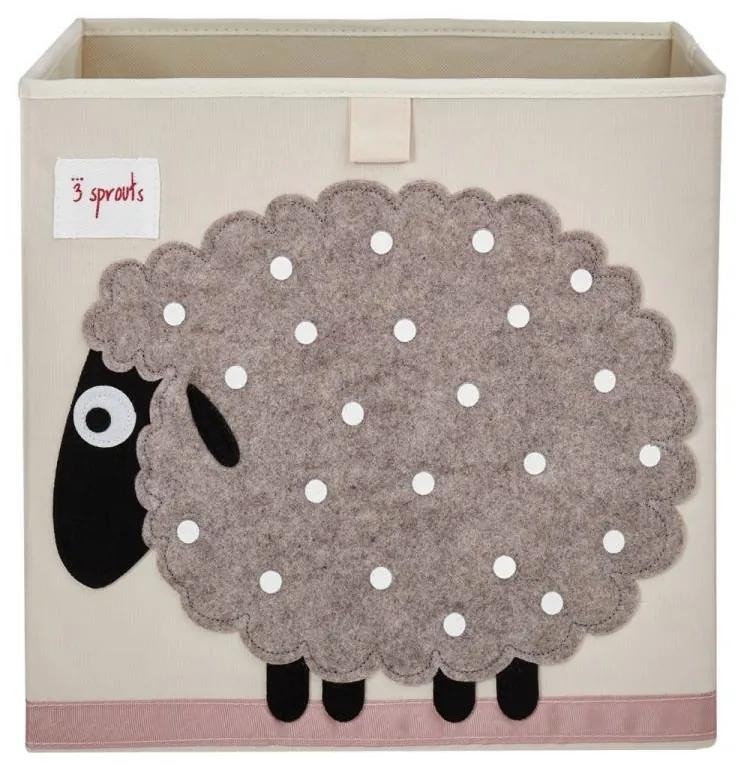 3 SPROUTS Úložný box 3 Sprouts Sheep Beige