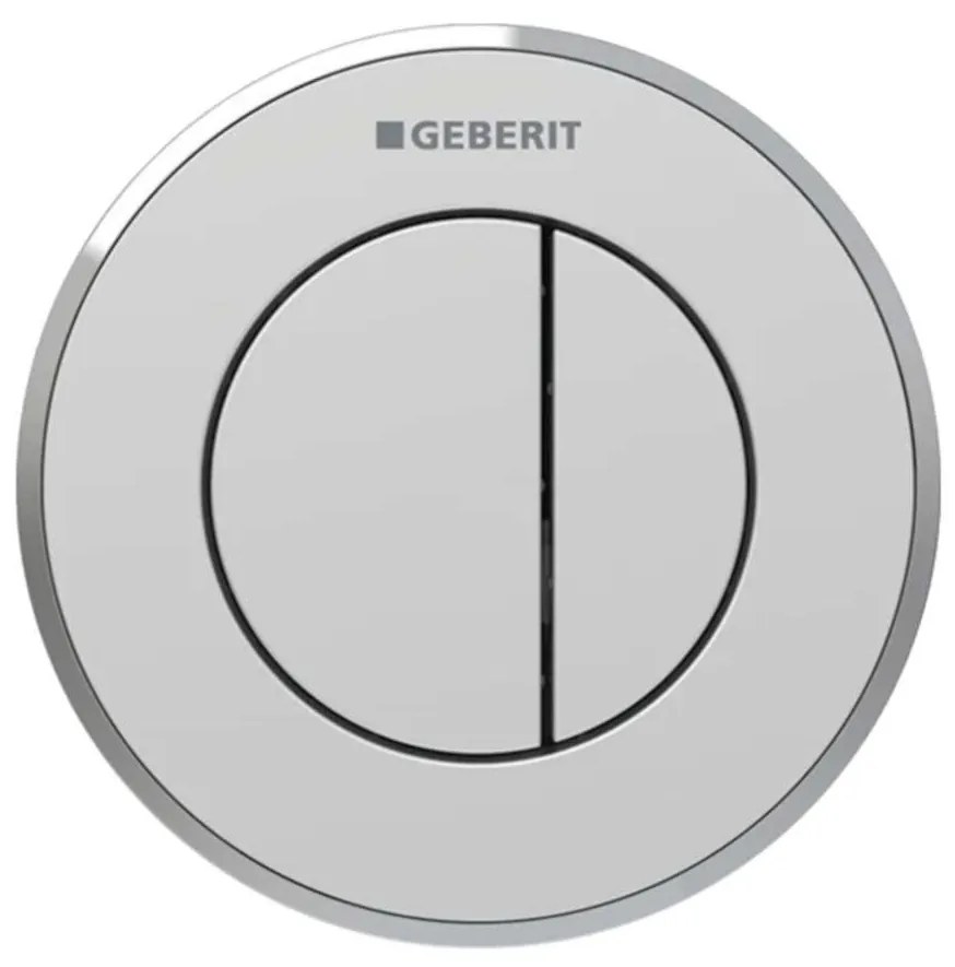 Geberit - Oddálené ovládání splachování typ 10, 2-činné, easy to clean, matný chrom 116.055.JQ.1