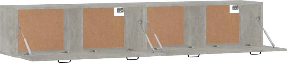 Nástěnné skříňky 2 ks betonově šedé 100x36,5x35 cm kompozit 3115671