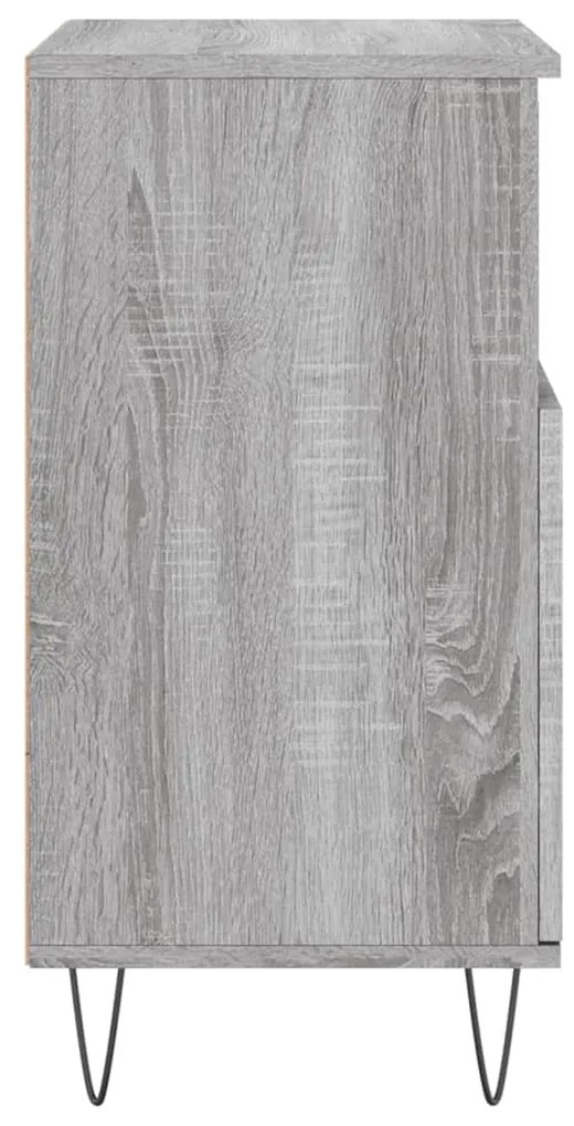 Příborník šedý sonoma 60 x 35 x 70 cm kompozitní dřevo - Default Title