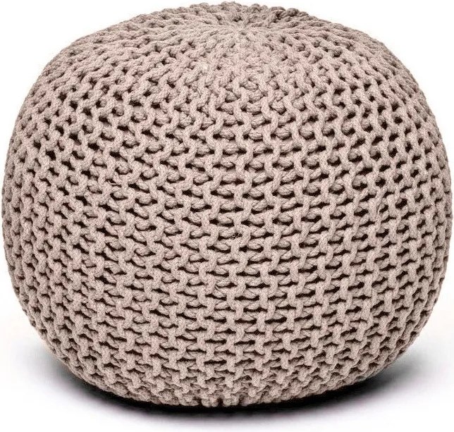 Šedohnědý sedací puf Bonami Essentials Jagger