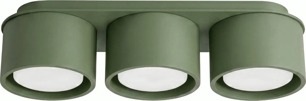 Sollux Lighting Stropní svítidlo MODO 3 olivově zelené GX53