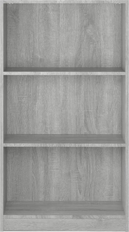 vidaXL 3patrová knihovna 60 x 24 x 109 cm kompozitní dřevo [815088] Barva: dub sonoma