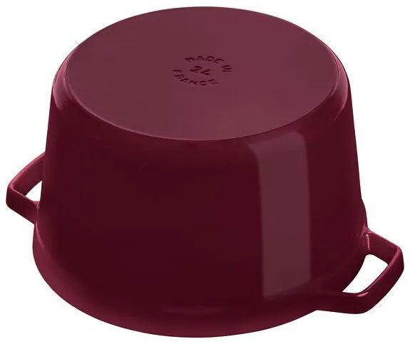 Staub Cocotte hrnec vysoký kulatý 24 cm/4,8 l bordeaux, 125024808