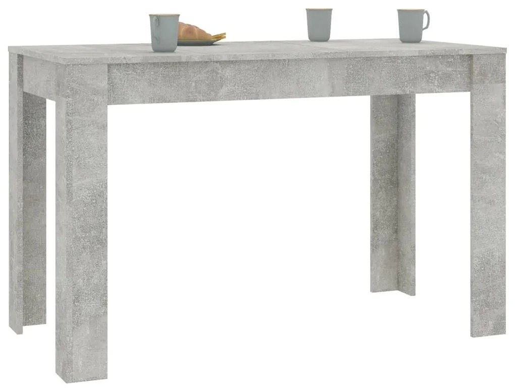 vidaXL Marketos Jídelní stůl betonově šedý 120 x 60 x 76 cm kompozitní dřevo