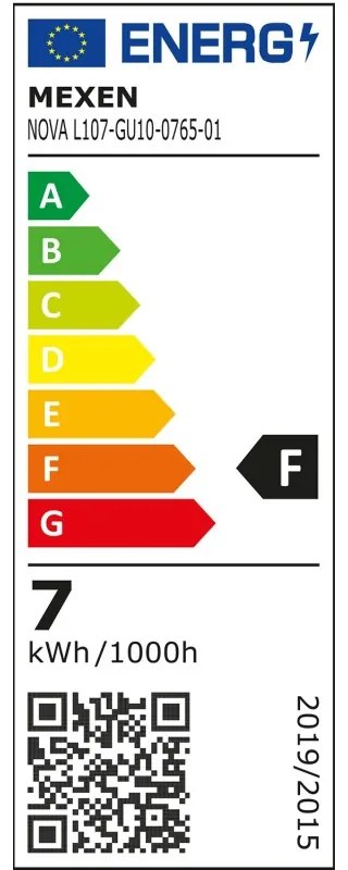 Mexen Nova, LED žárovka GU10, 7W, studená - 6500K, 735 lm - L107-GU10-0765-01