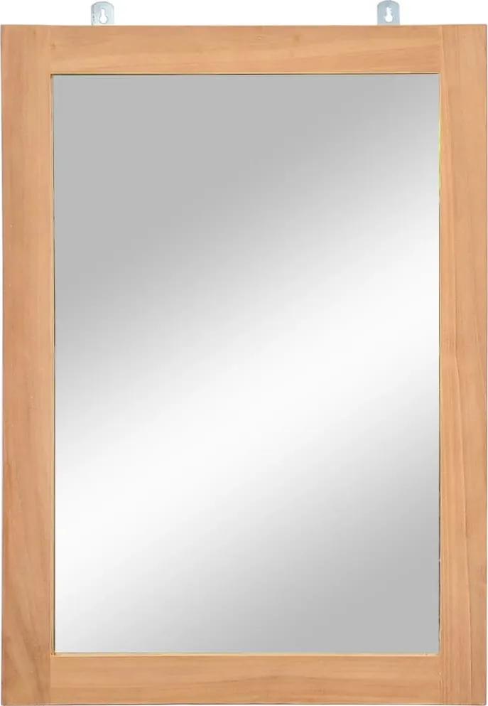 vidaXL Nástěnné zrcadlo z masivního teaku 50 x 70 cm [246501]