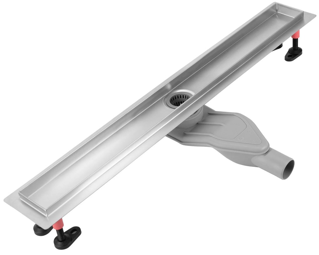 Rea NEOX Superflow, odtokový sprchový žlab 90 cm, broušená ocel, REA-G2708