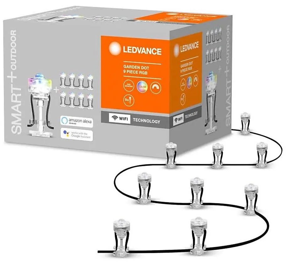 Ledvance - LED RGB Venkovní prodlužovací sada SMART+ 9xLED/2,5W/230V IP65 Wi-Fi