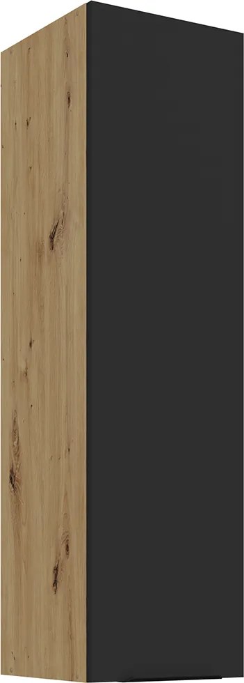 ARIA ac | horní skříňka 30 G-108 1F policová | 30 cm | EXTRA VYSOKÁ | ANTI FINGERPRINT povrch | artisan/černá