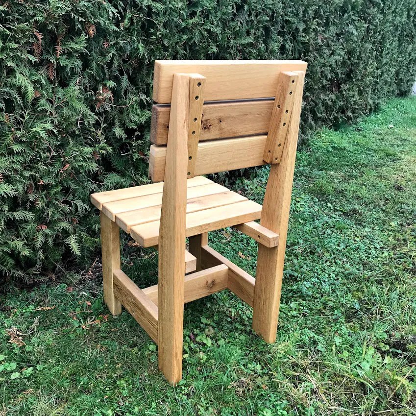 KULHÁNEK Klasická dubová židle Odstín nátěru: lazura - teak