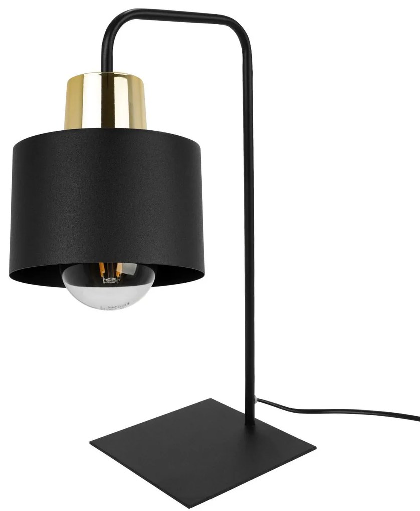 Stolní lampa Panta, 1x černé kovové stínítko, g