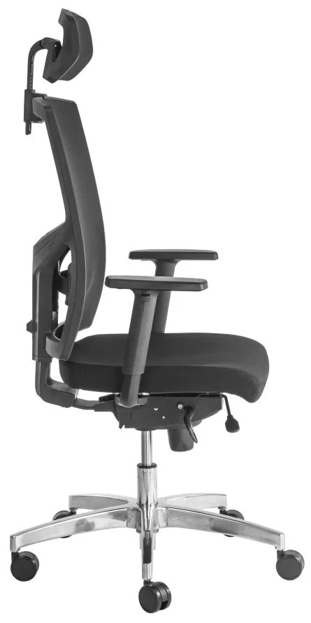 ALBA Ergonomická kancelářská židle DESALUTE - černá síťovina / nosnost 150 kg