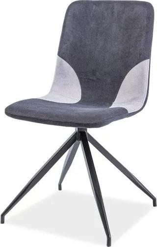 Casarredo Jídelní čalouněná židle ENRICO šedá