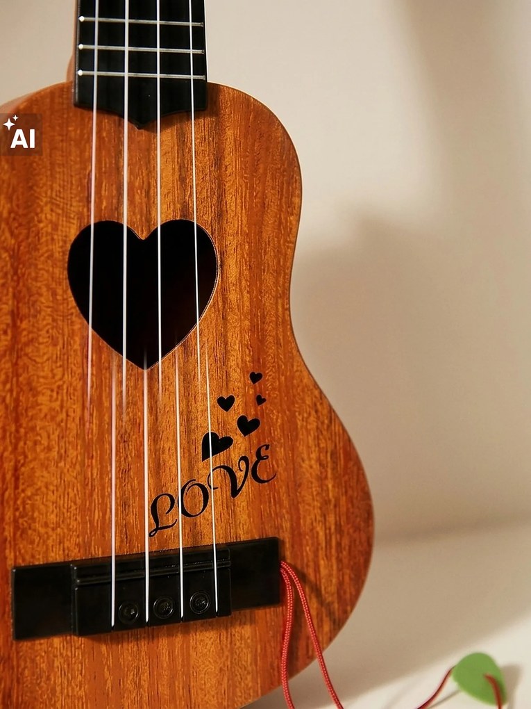 Sinsay - Dětské ukulele s nastavitelnými gumovými strunami - vícebarevná