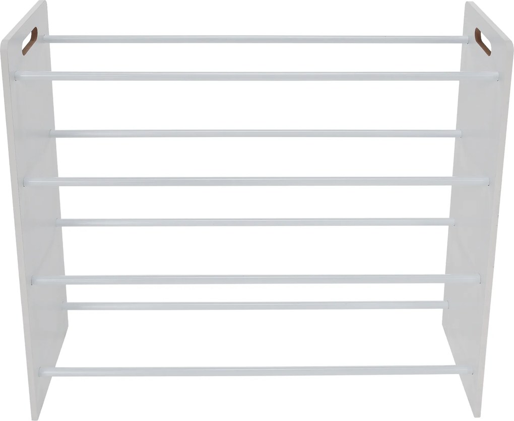 Organizér / regál na hračky, bílá / vícebarevná, MAISAN