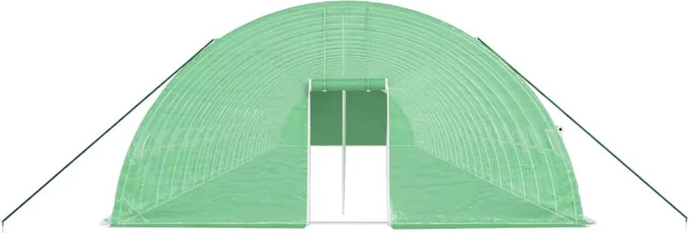 Skleník s ocelovým rámem zelený 144 m² 24 x 6 x 2,85 m 3188115