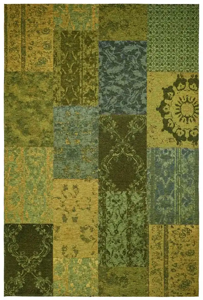 Obsession Kusový koberec nízký vlas Milano 571 zelený patchwork 077x150 cm  | BIANO