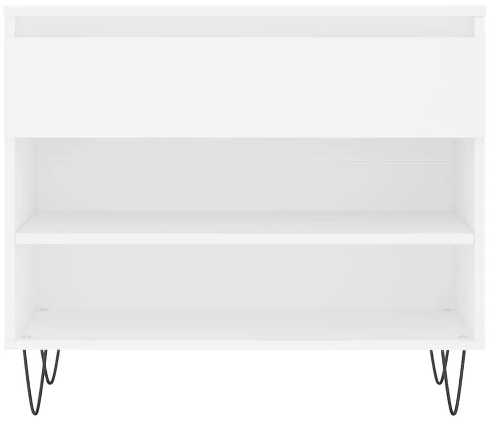 Botník bílý 70 x 36 x 60 cm kompozitní dřevo - Default Title