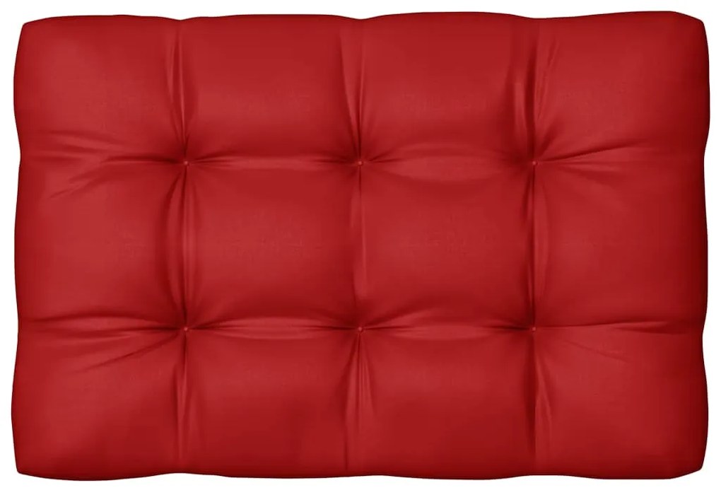 314418 vidaXL Poduška na paletovou pohovku červená 120 x 80 x 10 cm