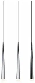 Minimalistické svítidlo Stylo 3 chrom