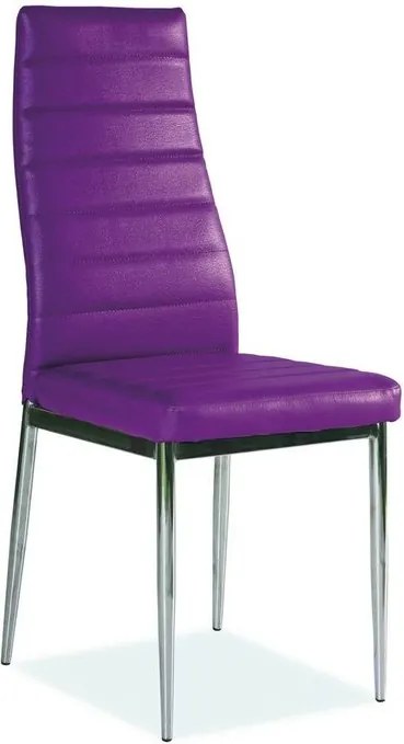 Jídelní židle H 261 - fialová/chrom
