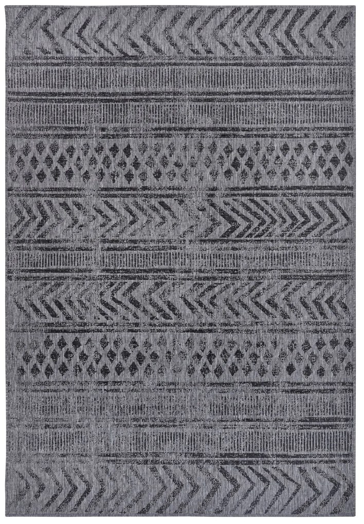 NORTHRUGS - Hanse Home koberce Kusový koberec Twin Supreme 105417 Biri Night Silver – na ven i na doma - 160x230 cm