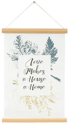 PRESENT TIME Plakát – Love Makes A House A Home 30 × 42 cm