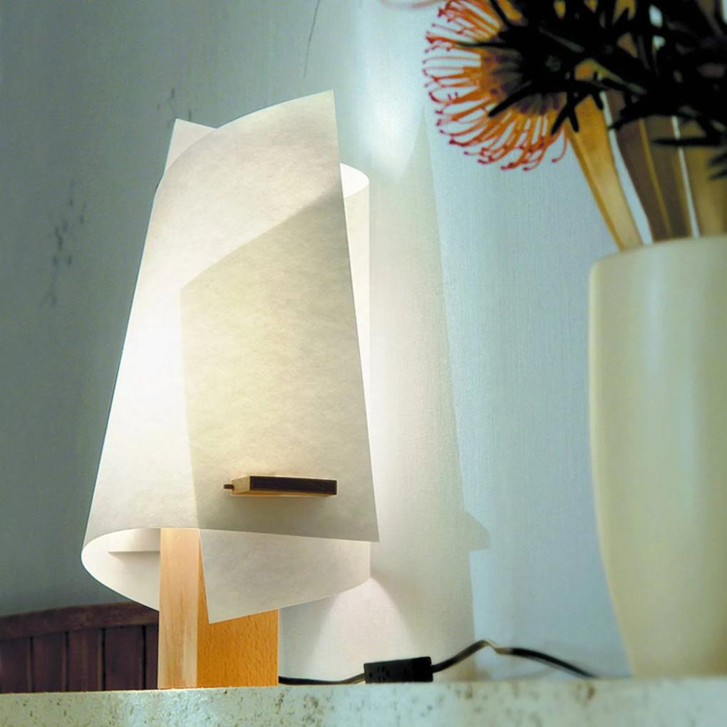 Designová stolní lampa PLAN B, buk