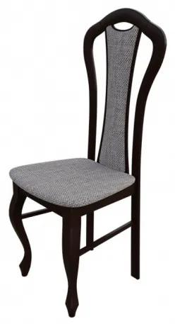 Čalouněná jídelní židle MOVILE 2 - ořech / šedá 2