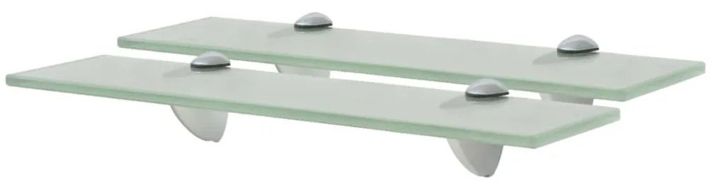 Plovoucí police 2 ks sklo 40 x 10 cm 8 mm 3051511