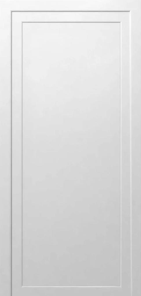 Solid Elements Vedlejší vchodové dveře Simple, 90 L, rozměr vč. zárubně: 980 × 1980 mm, plast, levé, bílé, plné
