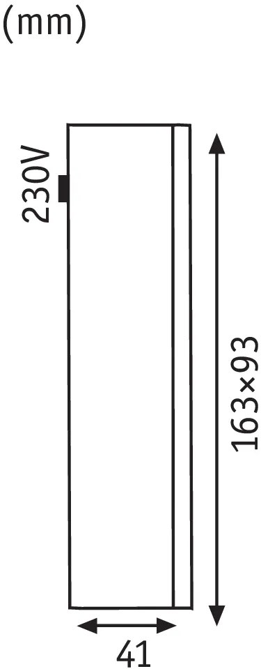 Paulmann Special Line Slot LED, nástěnné svítidlo, 2,4W LED, matný hliník, 230V, 16x9cm