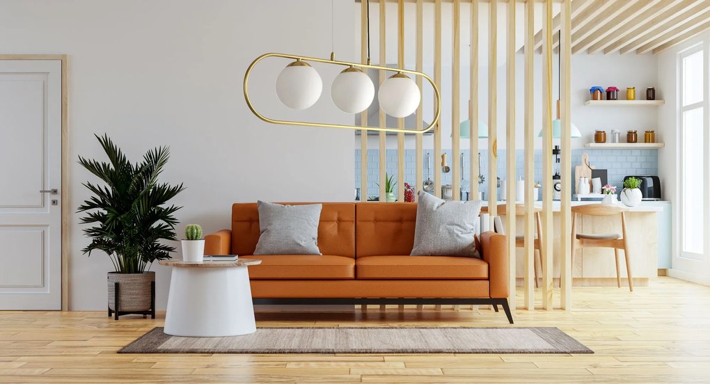 Toolight - Moderní stropní lampa 3xE27 60W APP915-3CP, zlatá, OSW-03205