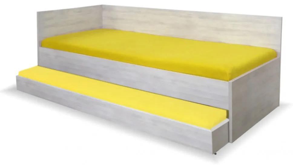 Zvýšená postel s přistýlkou Katty, 90x200 cm - Levá , Javor
