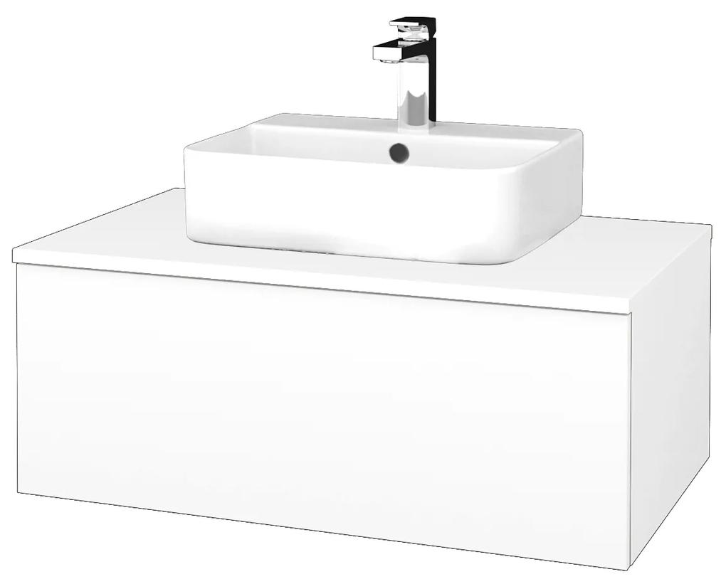 Dřevojas Koupelnová skříňka MODULE SZZ1 80 Varianta: N01 Bílá lesk / IND Individual
